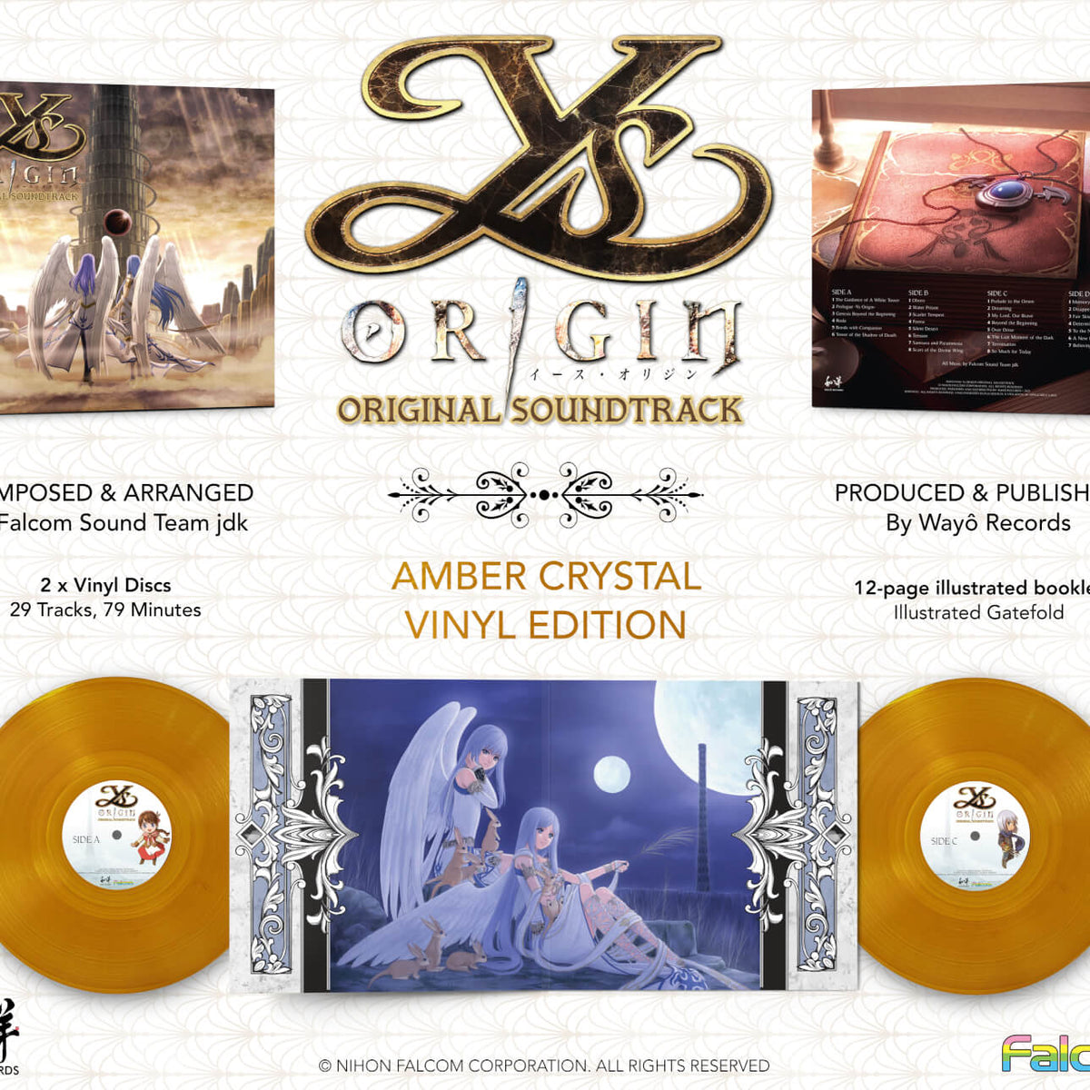 Ys Origin Original Soundtrack 2xLP – Pin Box