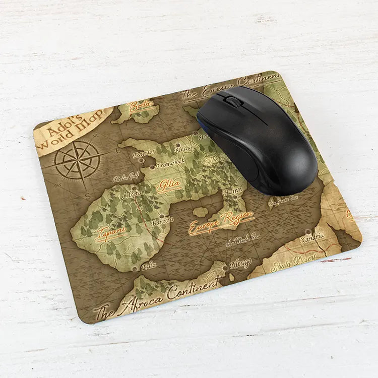 Ys Mouse Pad (World Map) – Pin Box